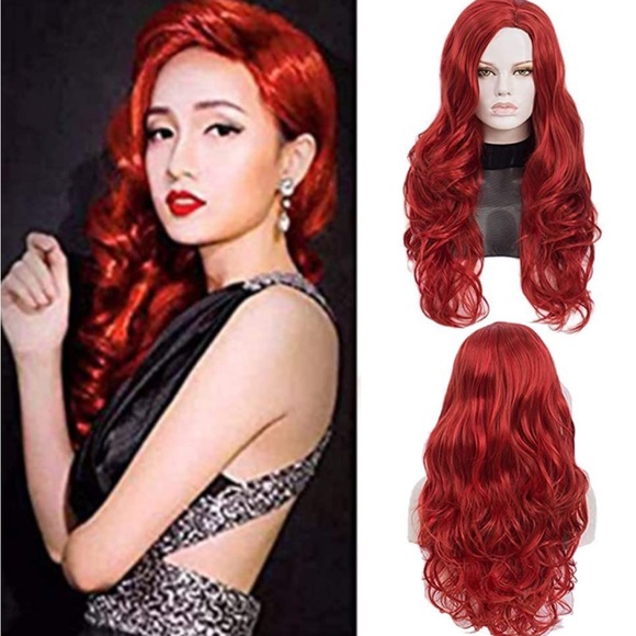 Fashiondeityshair | Hair | Jessica Rabbit Red Halloween Dressup Wig Set ...